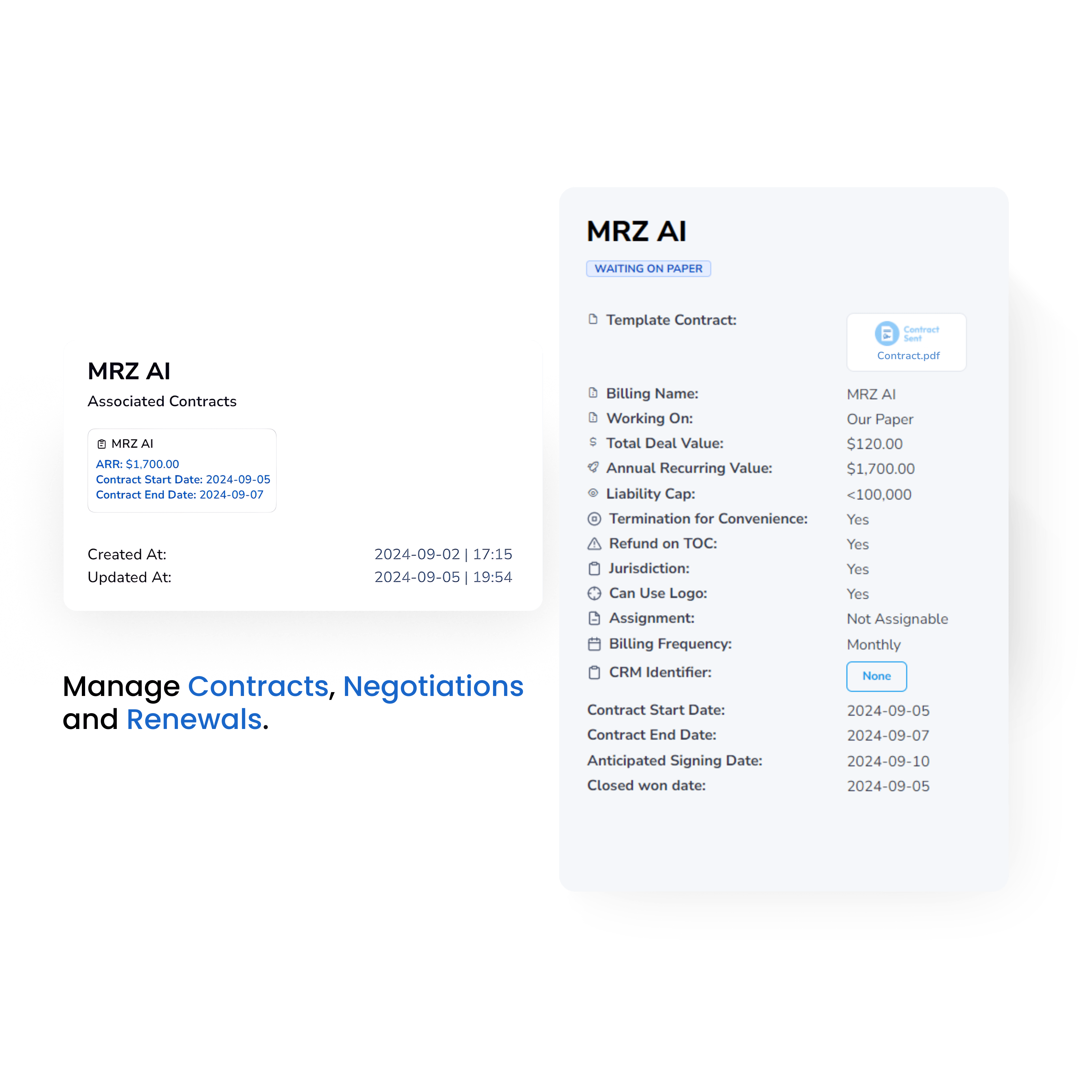 SaaS Contract Data Tracking