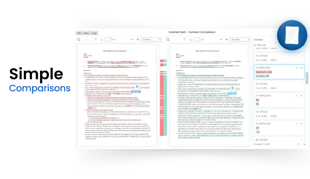 Contract Comparison Tool